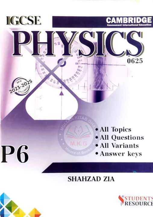 IGCSE Physics 0625 Paper 6 (2023-2025) by Shahzad Zia | Daraz.pk