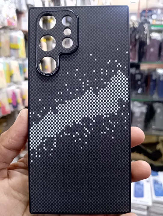Samsung Galaxy S22 Ultra Carbon Fiber Shockproof Back Cover | Daraz.pk