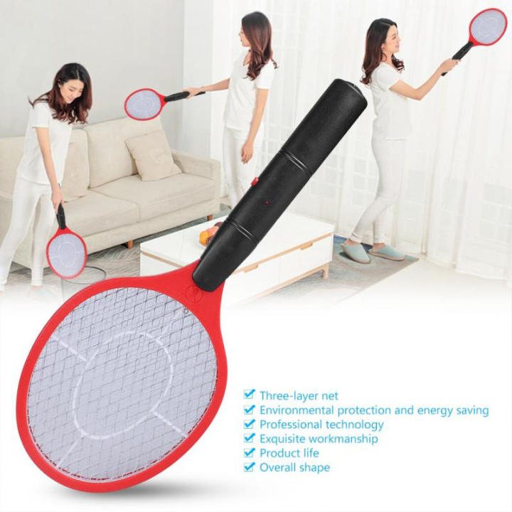 Mosquito Flies Electric Tennis Bat Handheld Racket Insect Fly Bug Wasp ...
