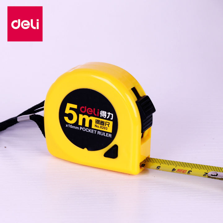 Deli 8203 tape measure 5m steel ruler drawing drawing steel tape ...