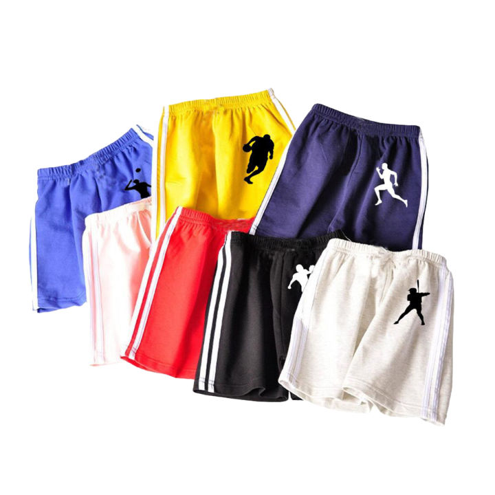 Pack Of 3 Random Colors Summer Cotton Jersey Shorts For Kids | Daraz.pk