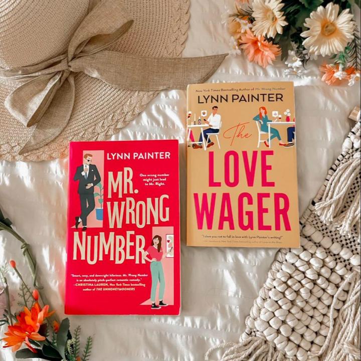 The Love Wager & MR Wrong Number Novels By Lynn Painter ( Set of 2 ...