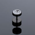 【On Sale】Titanium Steel Smiley Face One Piece for Unique Ace Trendy Men's Fashion Earrings ...