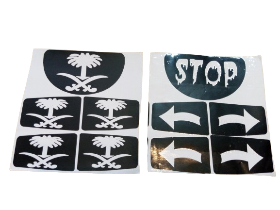 Bike 70cc back light and indicator sticker kit one set Random design ...