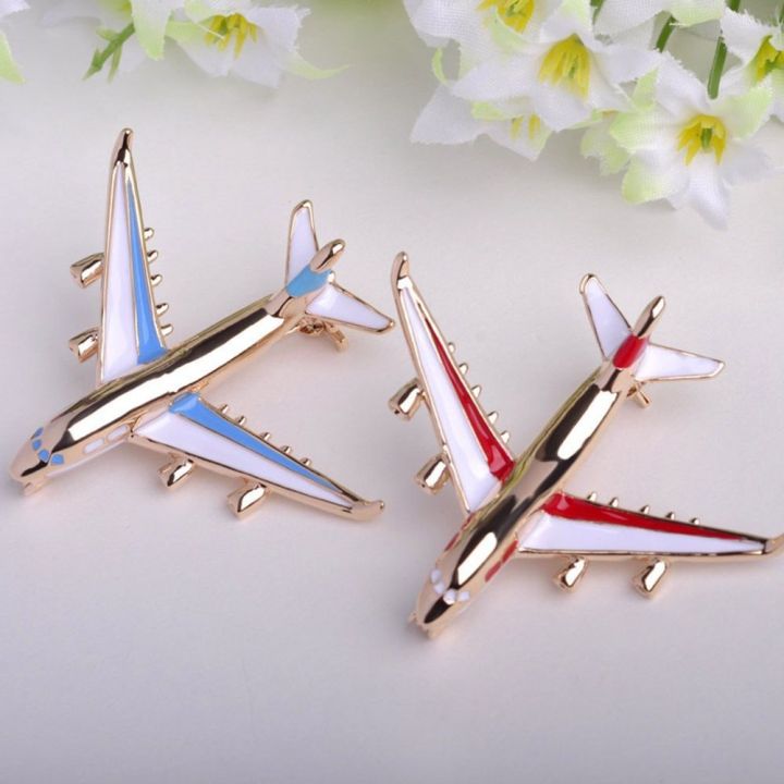 Cute Gifts Plane Airplane Alloy Aircraft Badge Pins Jewelry Brooch ...