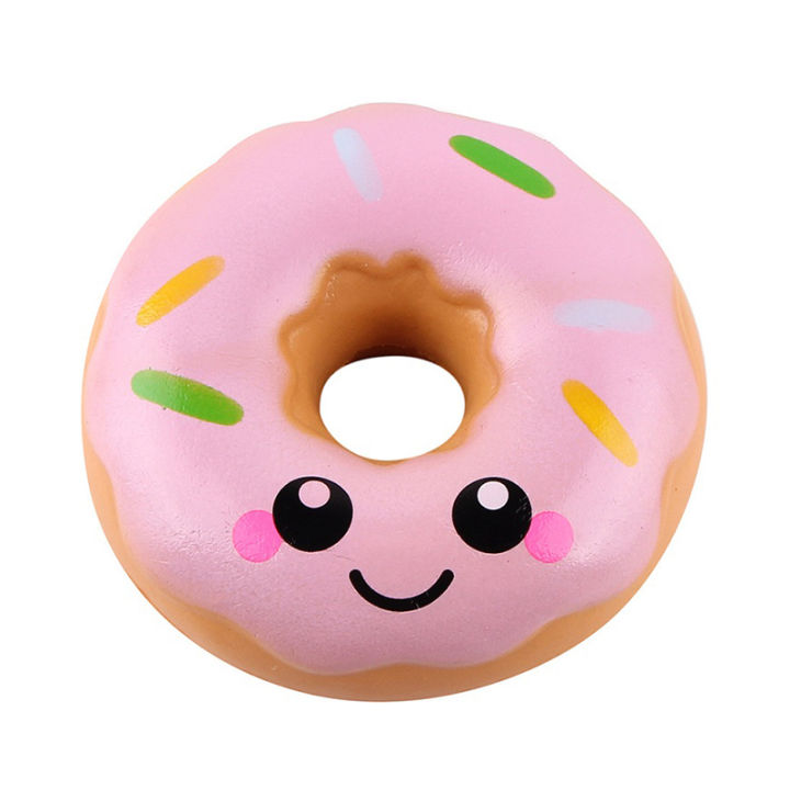 Simulation Donuts Phone Straps Cartoon Smile Face Squishy Slow Rising ...