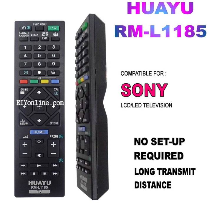 SONY Universal Remote For LED & LCD TV HUAYU RM-L1185 | Daraz.pk