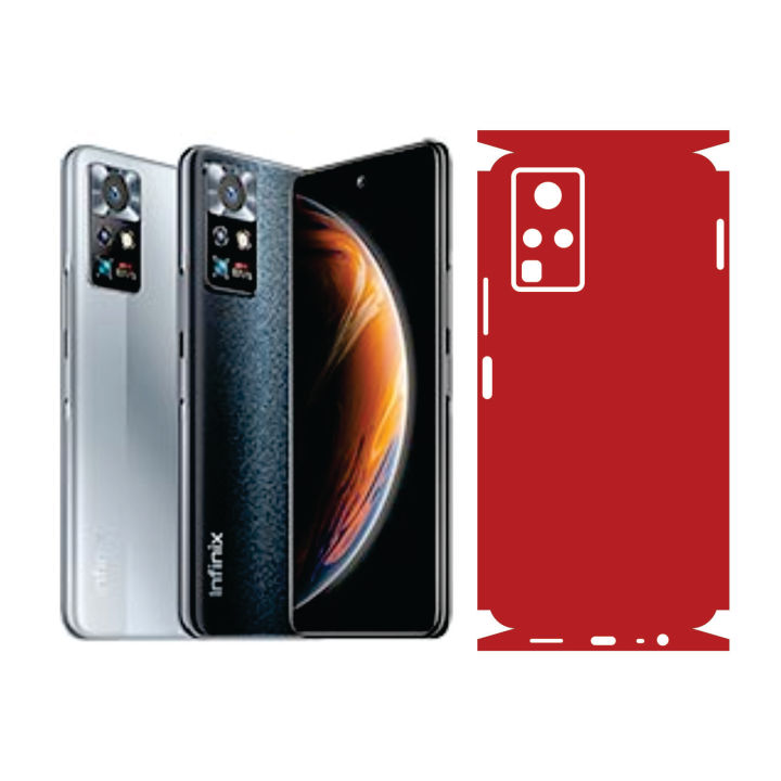 Infinix Zero X Neo Back Paper 0001 Red Self adhesive Anti-stain Wrap ...