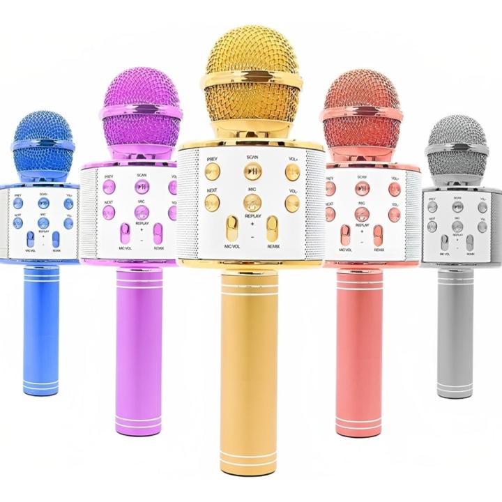 WS 858 Mic and Hifi Speaker Voice Changer Microphone Portable Speaker ...