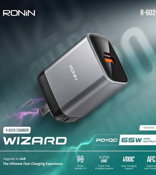 RONIN WIZARD | R-6020 65 Watts Charger - PD Safe Charging, AFC ...