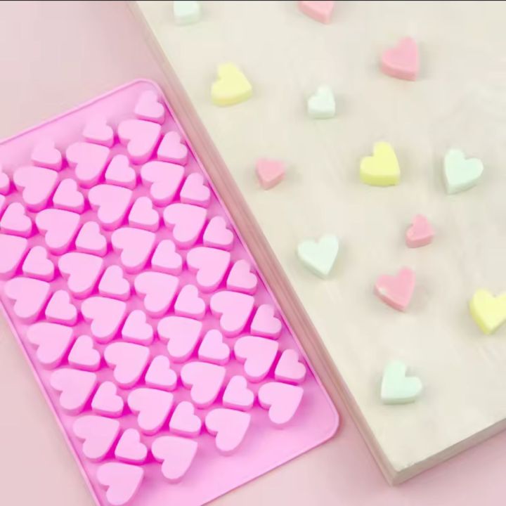 Mini Heart Mold Silicone DIY Chocolate Fondant Mould 3D Pastry Jelly ...