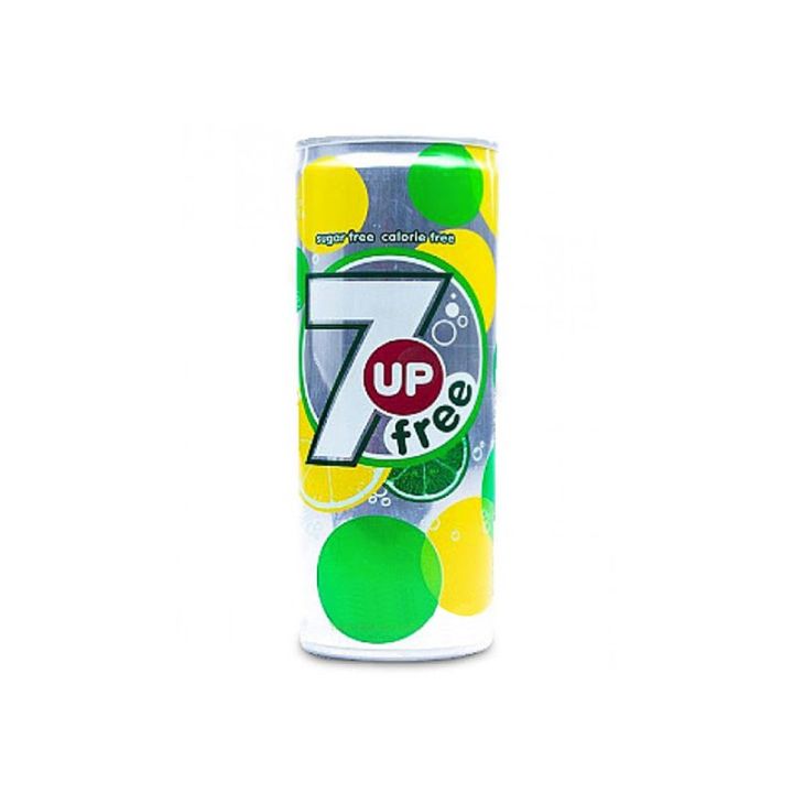Pepsi 7up Free Slim Soft Drink Can 250ml | Daraz.pk