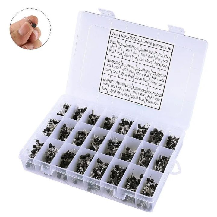 【Universal Car Parts Store】840pcs/set 24 Values Transistor Assortment ...