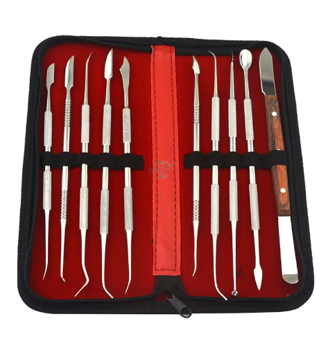 Dental LAB Equipment Dental Dentist Sculpture KIT 'Wax Carver Set,10 ...