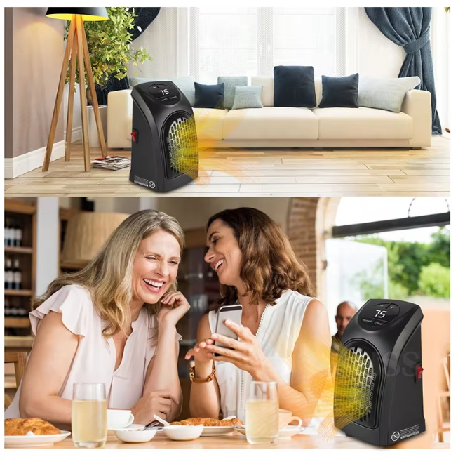 RN Portable Mini Handy Heater, Handy Heater Compact Digital Electric ...
