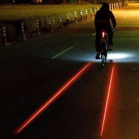 Road laser projection taillights, mountain bike warning lights, night ...