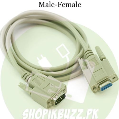 RS232 DB9 9 Pin Serial Port Male-Female Cable| SMZ Store | Daraz.pk