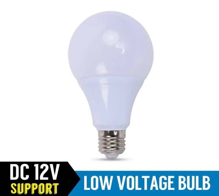 LED Bulb E27 DC 12V LED Lamps 12 Volts Led Light Bulbs Low Voltages ...
