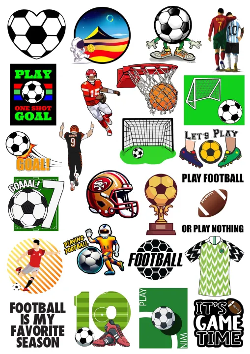 Football stickers, "Fanatic Football Stickers: Personalize Everything ...