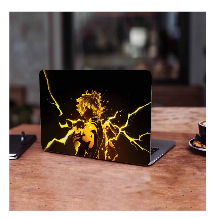 Zenitsu Agatsuma Demon Slayer Laptop Back SKin - Laptop Skin Vinyl ...