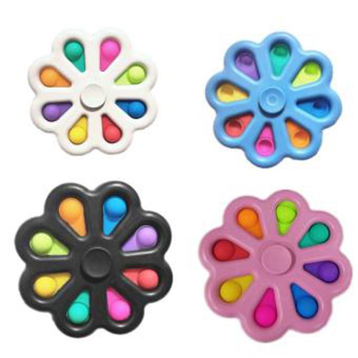 TikT0k Pop It Fidget Spinner Sensory Simple Dimple Toy Relieve Stress ...
