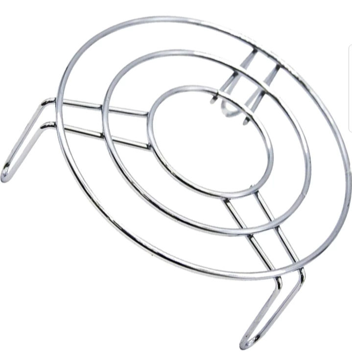 Stainless Steel Pan Stand - Heat Resistant Round Shape (20 cm) | Daraz.pk