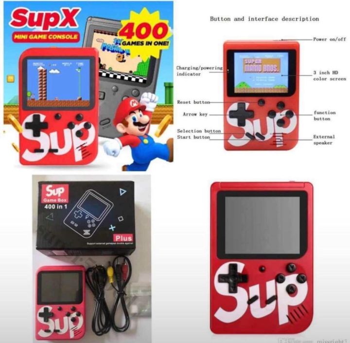 SUP Game Box Plus 400 in 1 Retro Mini Gameboy Game Toy Console 3.0 Inch ...