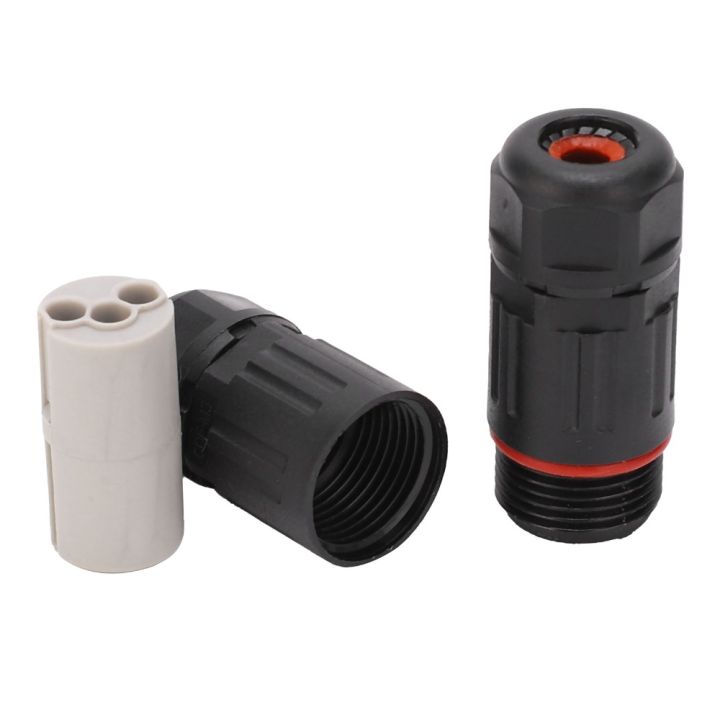 Security Lights CDF M3 Cable Connector 3 Pin PA66 Fire Retardant IP68 ...