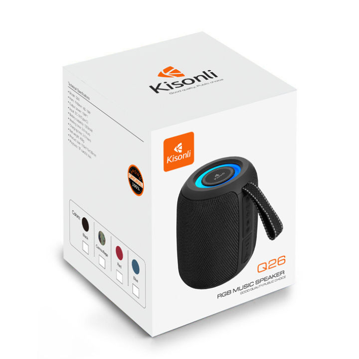 Kisonli Q26 Bluetooth Speaker 10W with Horn Small Speaker | Daraz.pk