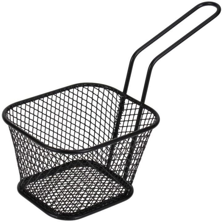 Square Fry Baskets Stainless Steel French Fries Fryer Serving Basket ...