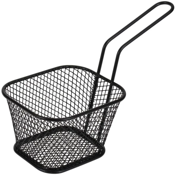 Square Fry Baskets Stainless Steel French Fries Fryer Serving Basket ...