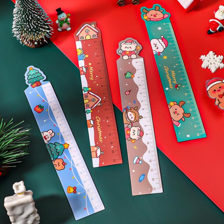Cartoon Christmas Magnetic Ruler Cute Elk Soft Ruler School Students ...