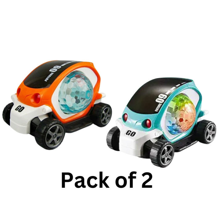 09 Future 360° Auto Moveable Smart Car with RGB Disco Lights & Music ...