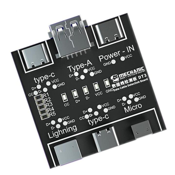 Dt3 Data Cable Detection Board Usb Cable Tester For Ios Android Type C Short Circuit On Off