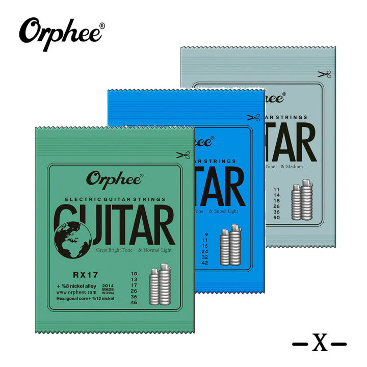 Orphee Electric Guitar Strings Set RX Series Hexagonal Carbon Steel 6 ...