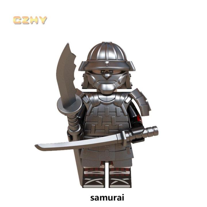 Japanese Samurai Building Blocks Minifigures Lego Ronin Warrior Ninja ...