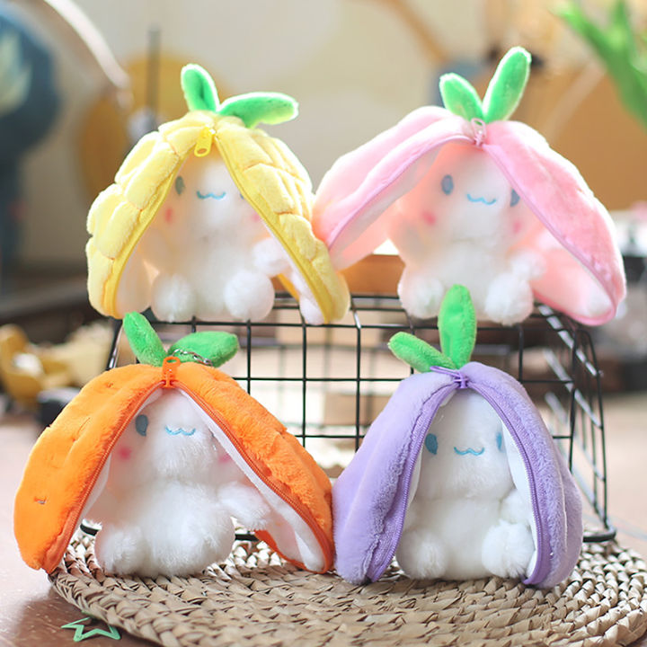12cm Cosplay Pineapple Strawberry Carrot Rabbit Toy Stuffed Creative ...