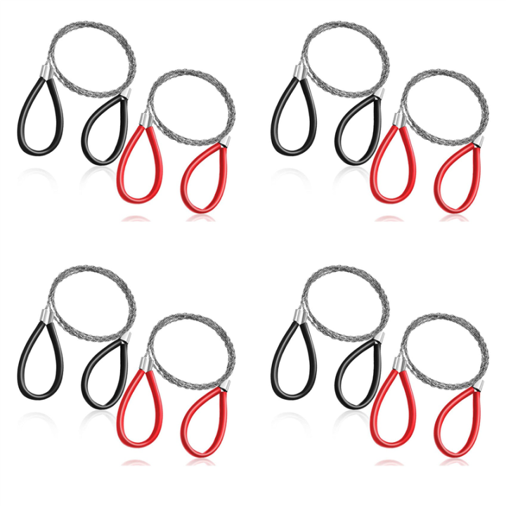 8 Pcs PVC Pipe Cable Saw Stainless Steel Wire Saw Hand Pocket String ...