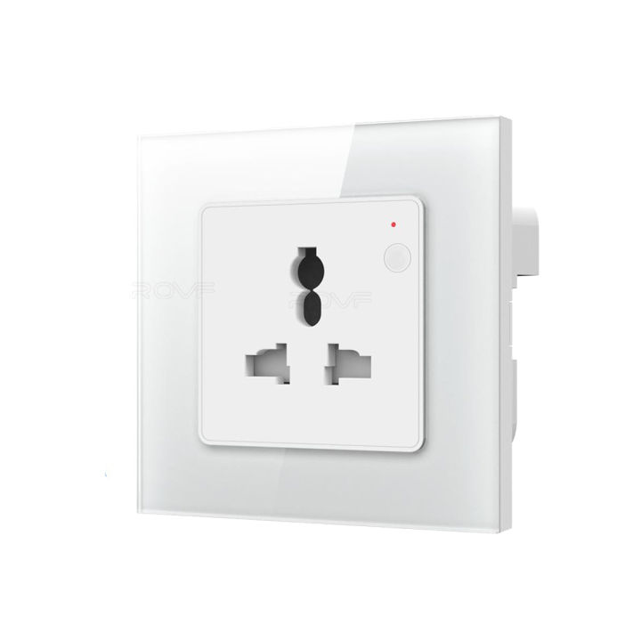 ROVF Wifi Socket Plug Power Monitor 16A WiFi Wall Socket for Home ...