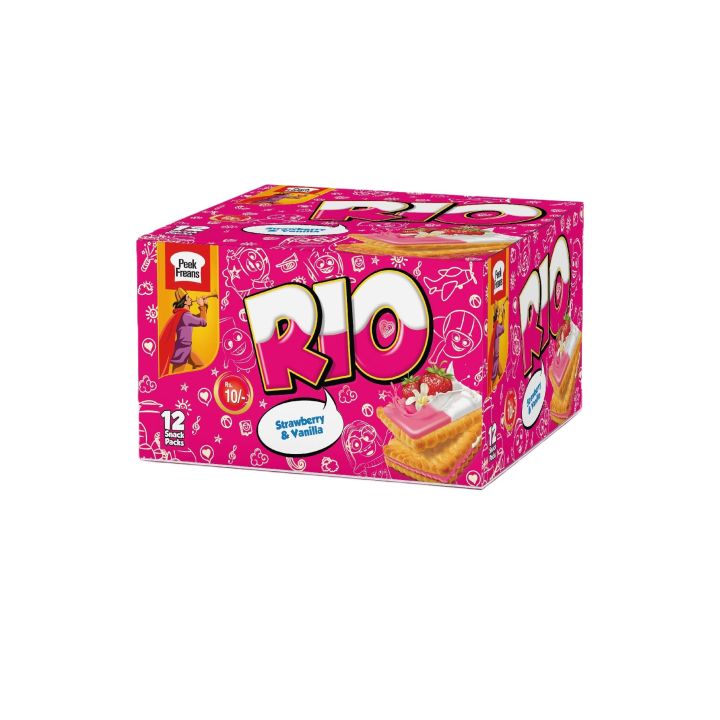 Peakfreans RIO Strawberry Vanilla Cream Biscuits – Pack of 6 / 8 / 12 ...