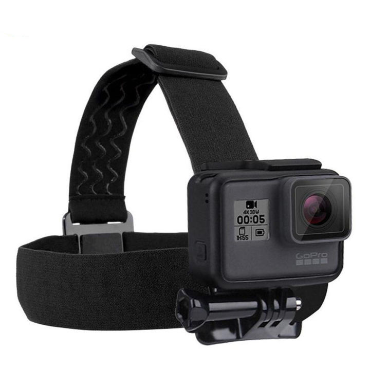 PULUZ Waterproof Head Band Mount Adjustable Elastic Head Band Strap for ...