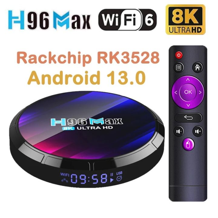 H96 Max For Led Lcd Android Tv 13.0 Version Tv Box 4+64gb 4K Ultra HD ...