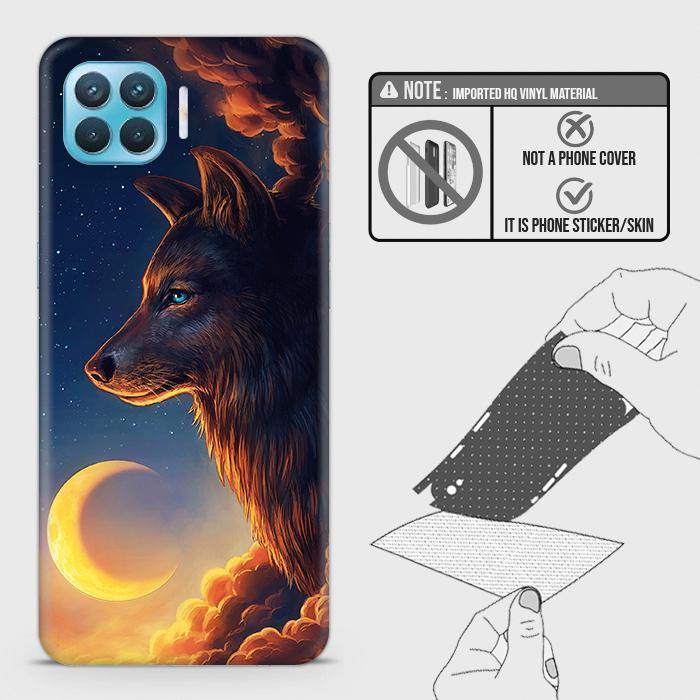 Oppo A93 Back Skin - Design 5 - Mighty Wolf Skin Wrap Back Sticker ...