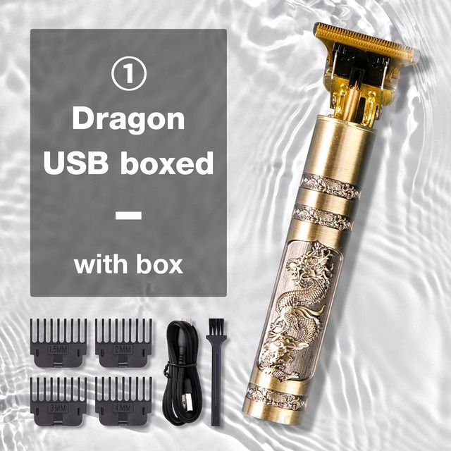 USB rechargeable trimmer and clipper Professional Vintage T9 Dragon ...