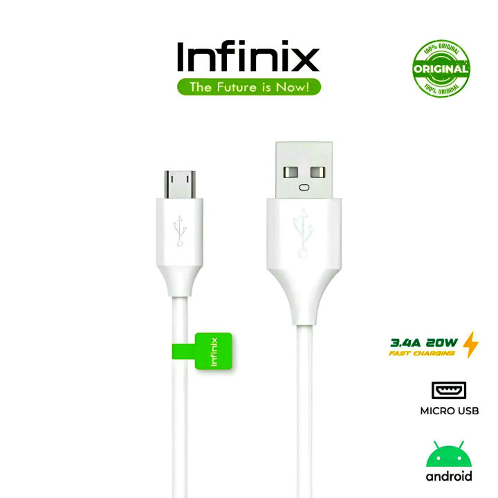 Infinix Original Micro USB Fast Charging Cable With 1 Year Warranty ...