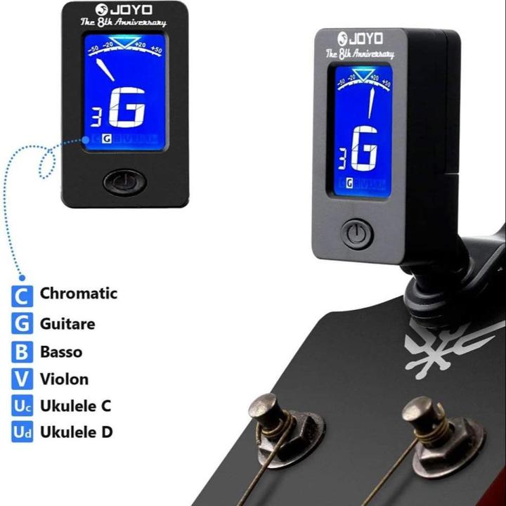 JOYO Guitar Tuner Digital Electronic Tuner with LCD Display for Guitar ...