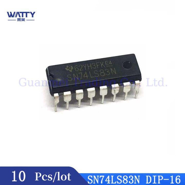 10Pcs/Lot SN74LS83N DIP-16 HD74LS83P 74LS83 Count/Divider Chip Logic IC Electrical Circuitry ...