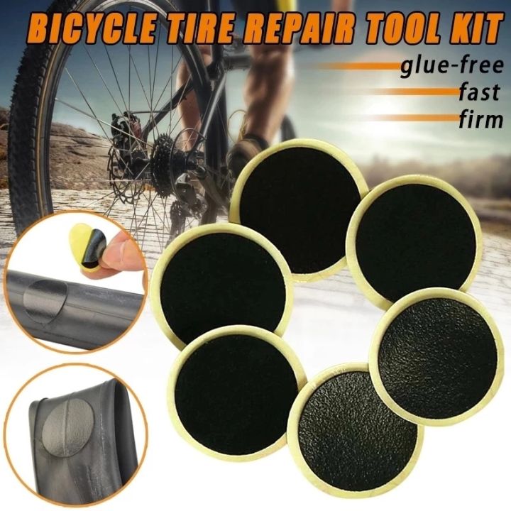 10Pcs High Quality Rubber Bicycle Glue-free Tire Patch Black Inner Tube ...