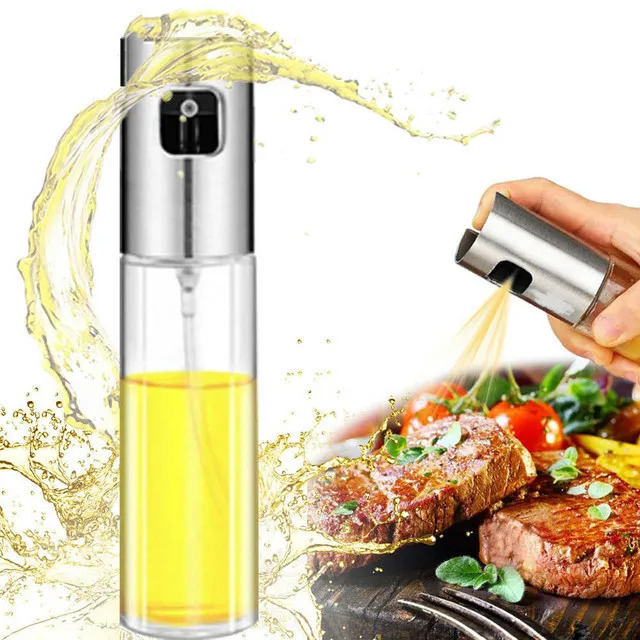 Glass Oil Spray Bottle Pump for Oil-Control Kitchen Olive Oil-Sprayer ...