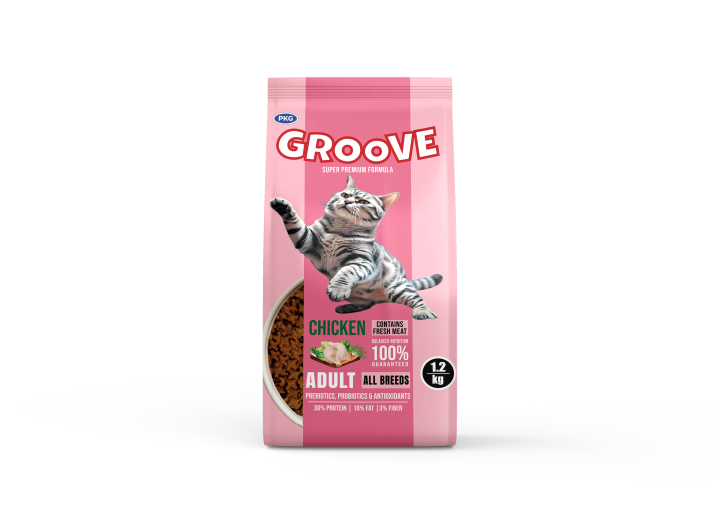 Groove Cat Food – Chicken Flavor 1.2kg | Daraz.pk